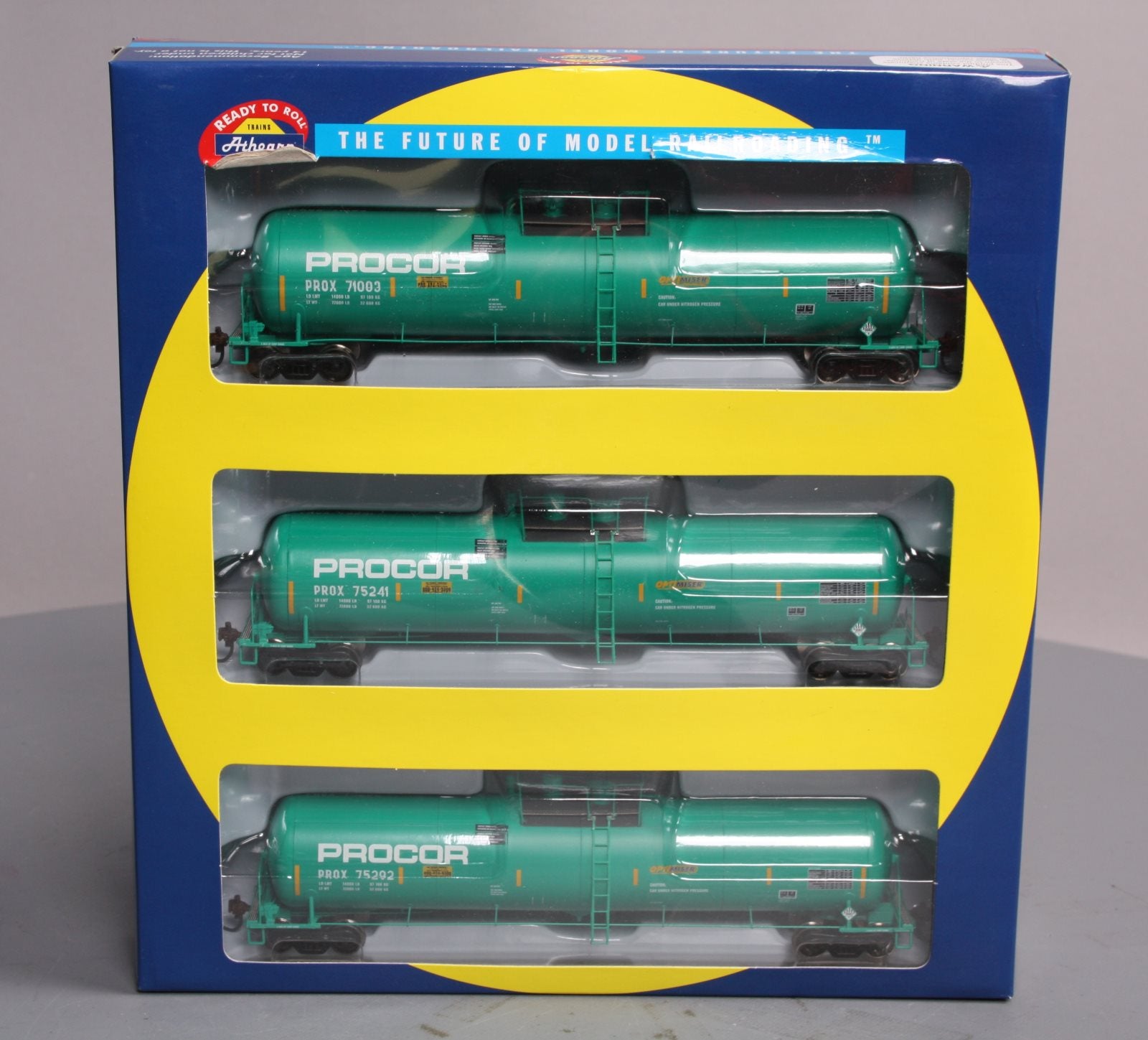 Athearn 97620 HO Scale Procor 30K Gallon Ethanol Tank Car (Set of 3 ...