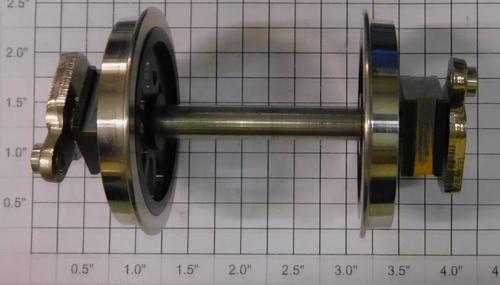 LGB 9000X-3 1.665" Black Loco Wheel Set with External Ecentric Cranks ...