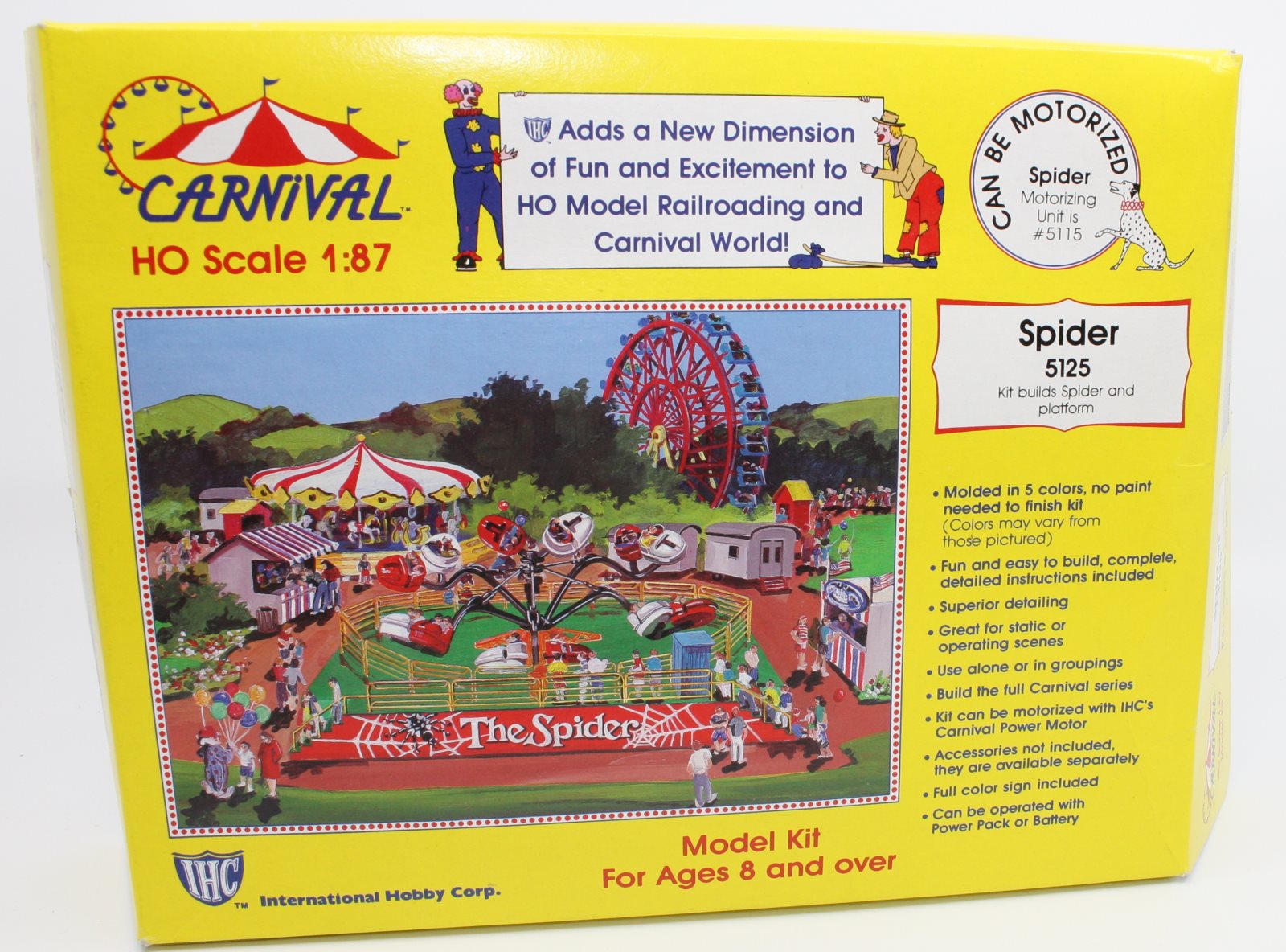 IHC 5125 HO Scale Carnival Spider Ride Kit – Trainz