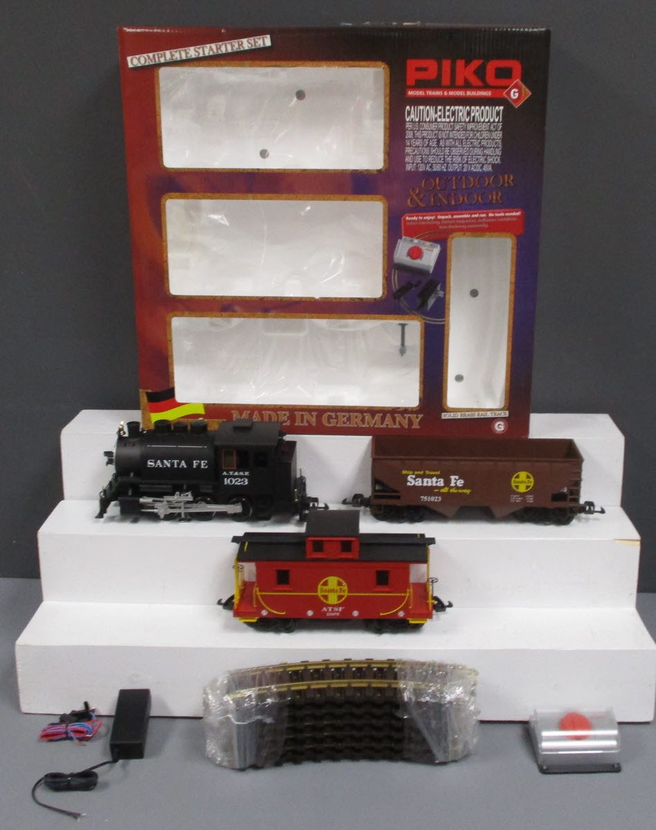 Piko 38104 Santa Fe G Gauge Steam Freight Starter Train Set – Trainz