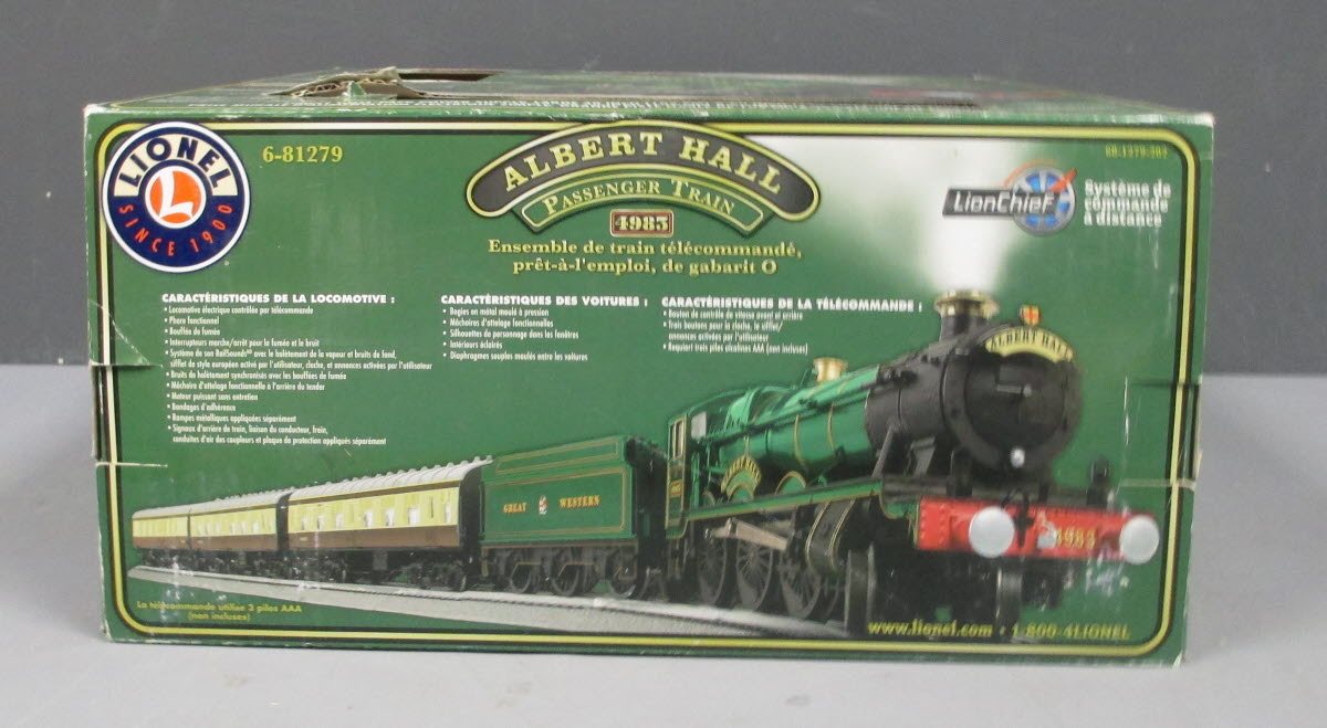 Lionel 6-81279 O Gauge GWR "Albert Hall" LionChief Steam Train Set – Trainz