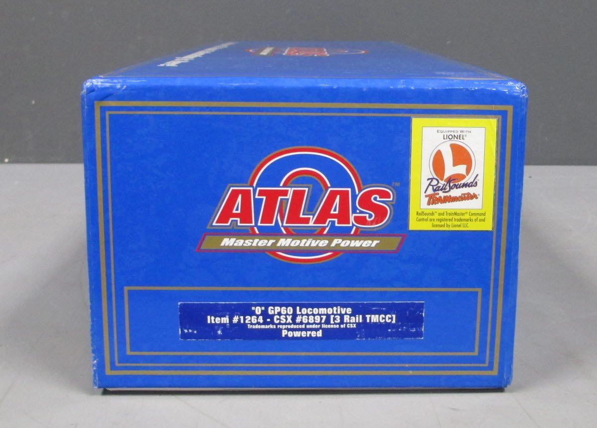 Atlas 1264 O CSX EMD GP60 Diesel Locomotive #6897 - 3-Rail – Trainz