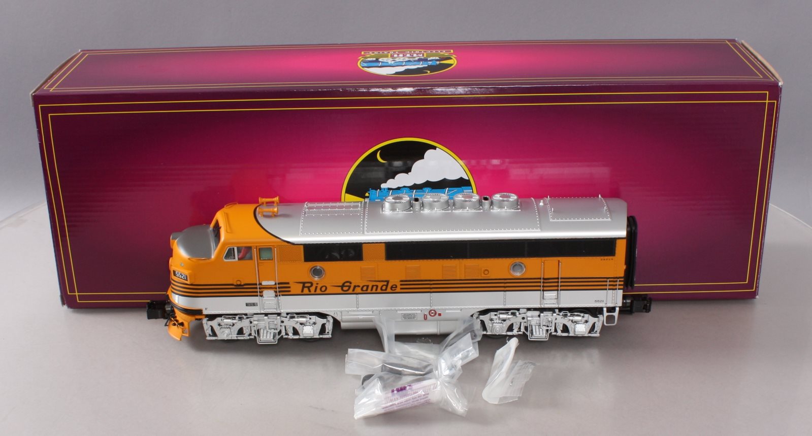 MTH 20209421 Denver Rio Grande F3 A-Unit Diesel Engine w/ PS3 #5521 ...