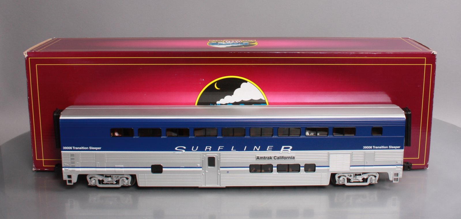 MTH 20-68231 O SuperLiner Transitional Sleeper,Amtrak/Surfliner – Trainz