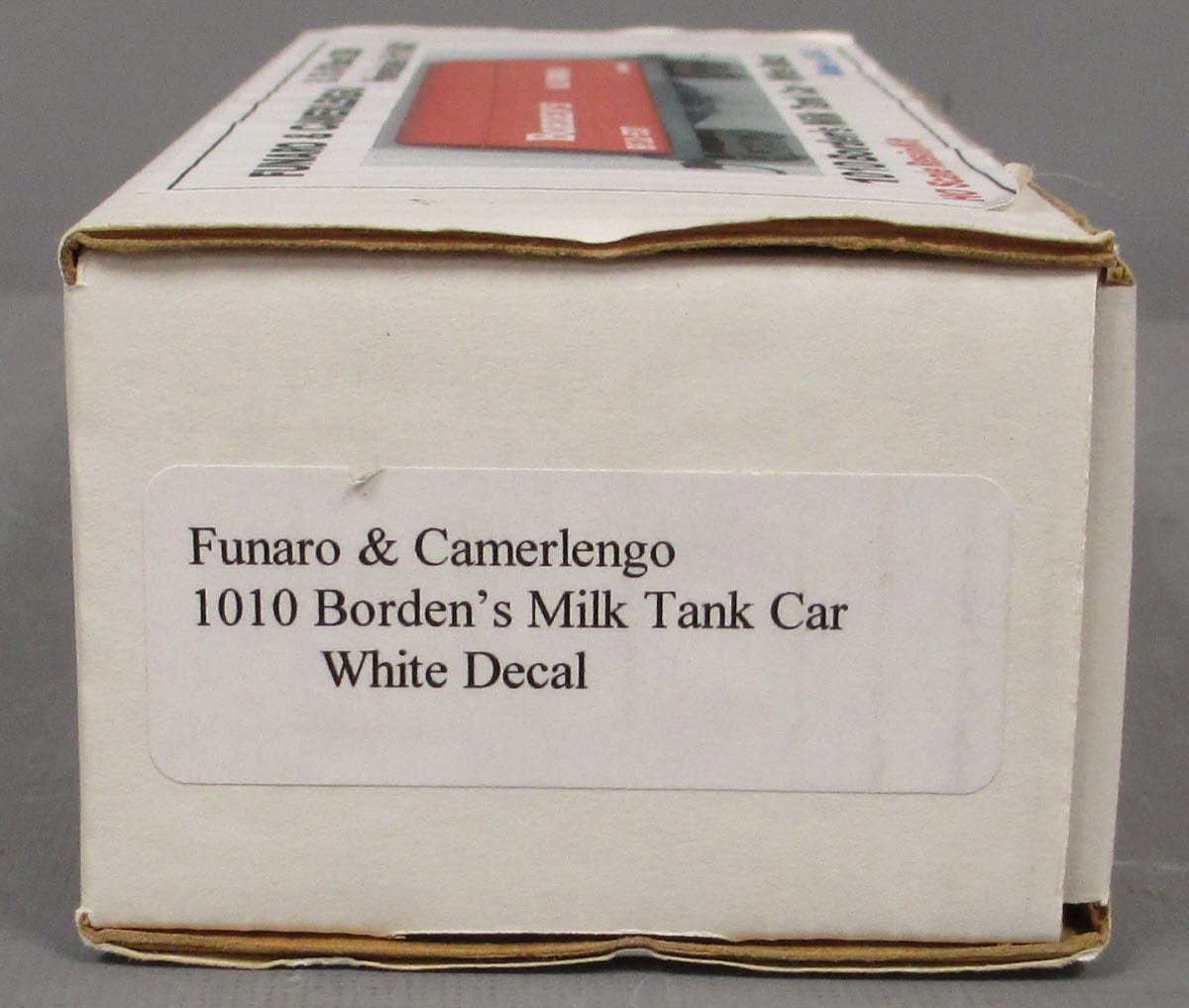 Funaro & Camerlengo 1010 HO Borden's Milk Tank Car Resin Kit – Trainz
