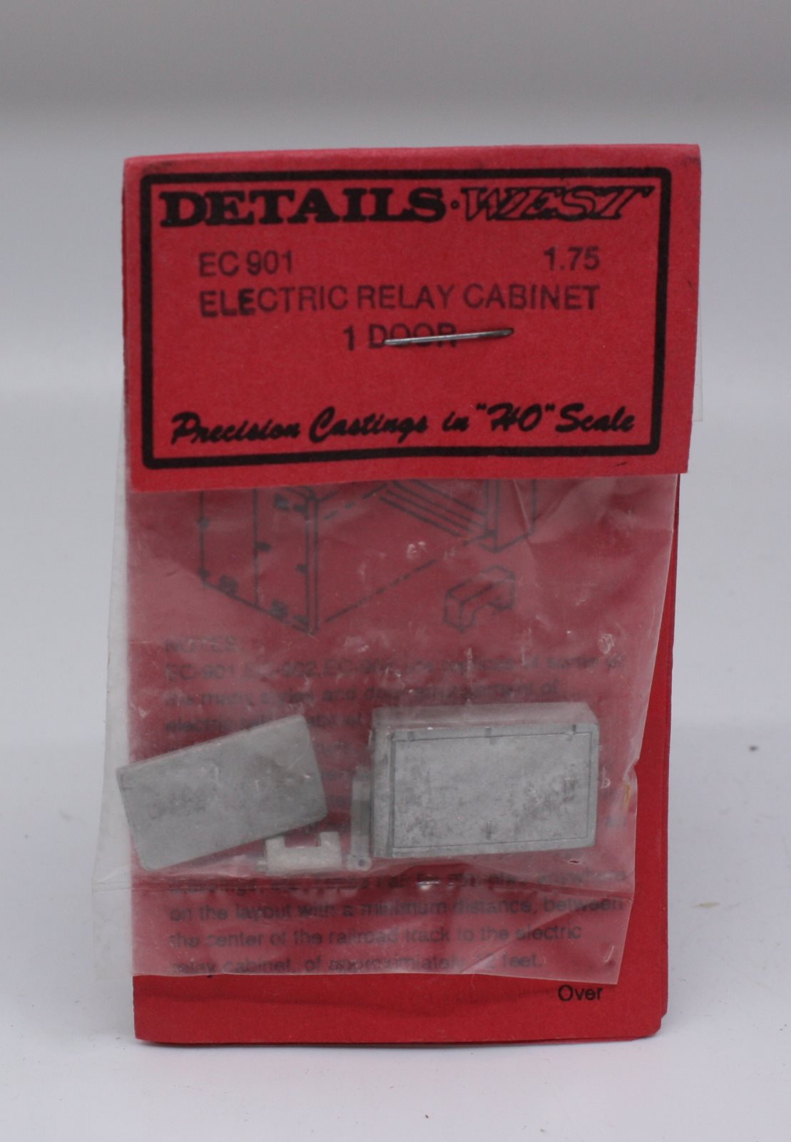 Details West 901 HO Undecorated Metal Electic Relay Cabinet 1 Door Typ ...