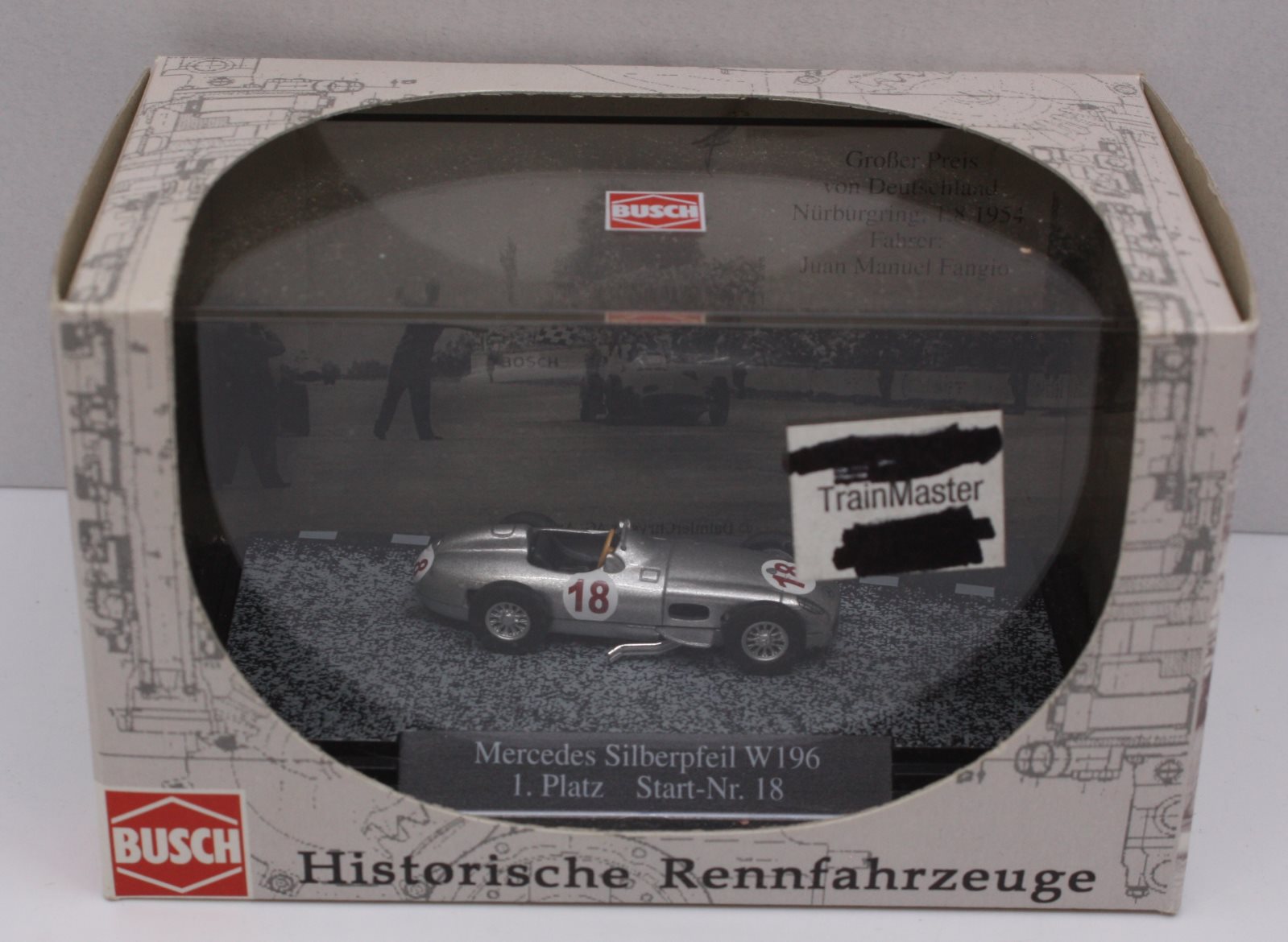 Busch 47003 1:87 Mercedes-Benz W196 Race Car #18 – Trainz