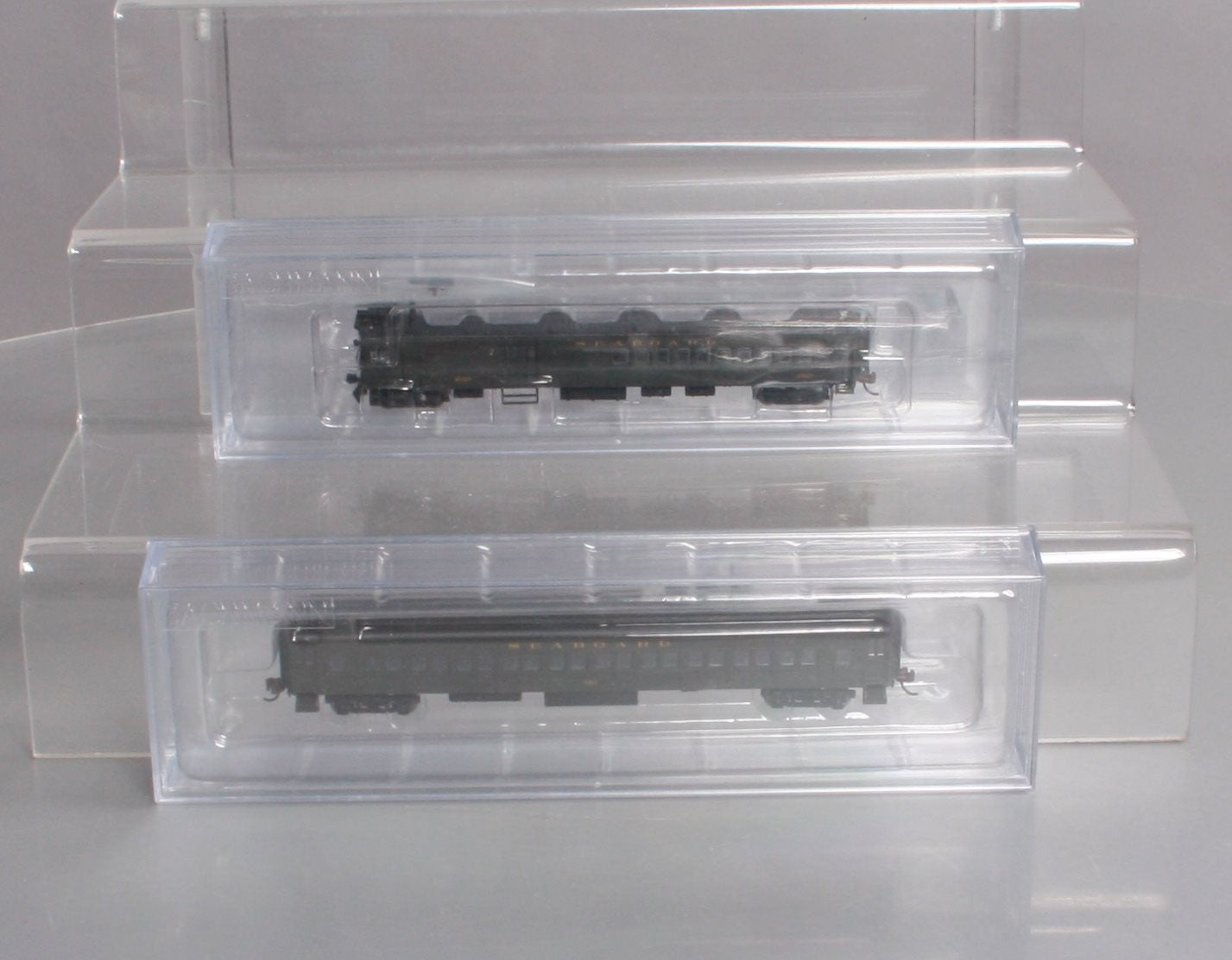 Bachmann 81469 N Scale Seaboard Gas Electric Doodlebug Loco w/Trailer ...