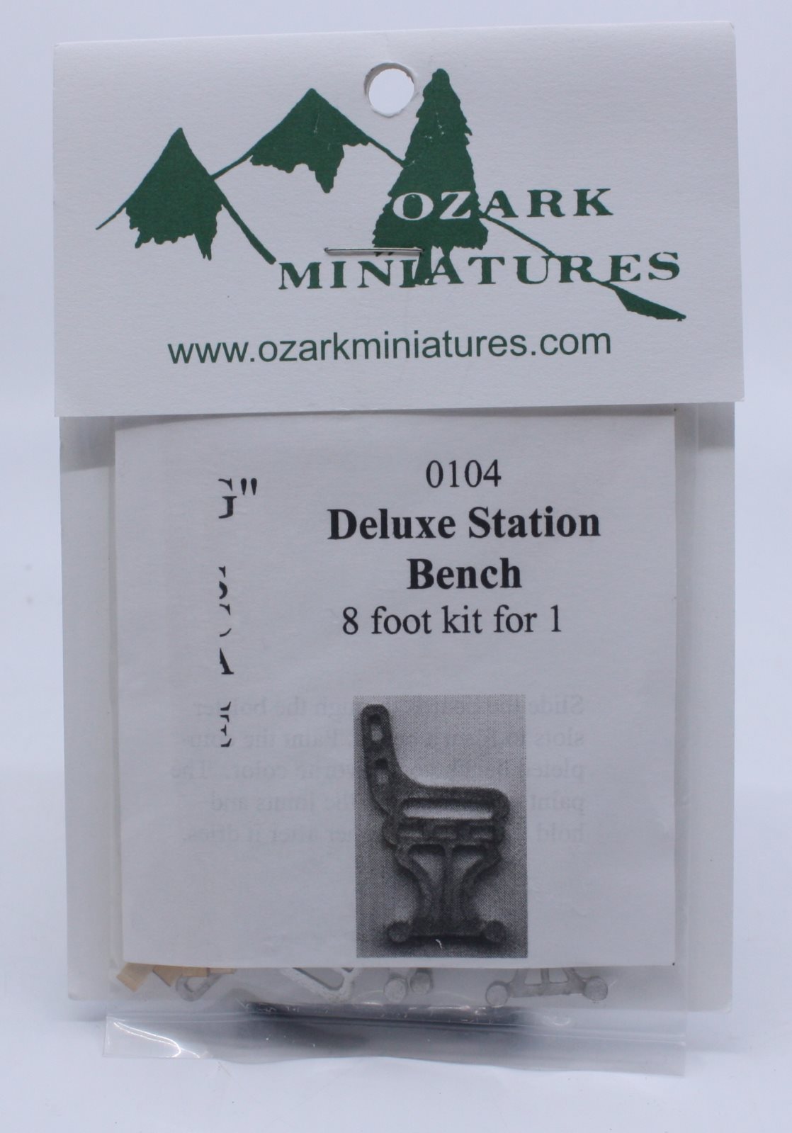 Ozark Miniatures 0104 G Scale Deluxe Station Bench – Trainz
