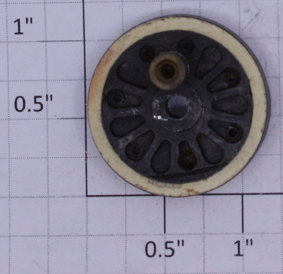 American Flyer XA10009-B1 S Scale Flangeless White Wheel w/ Round Stud ...