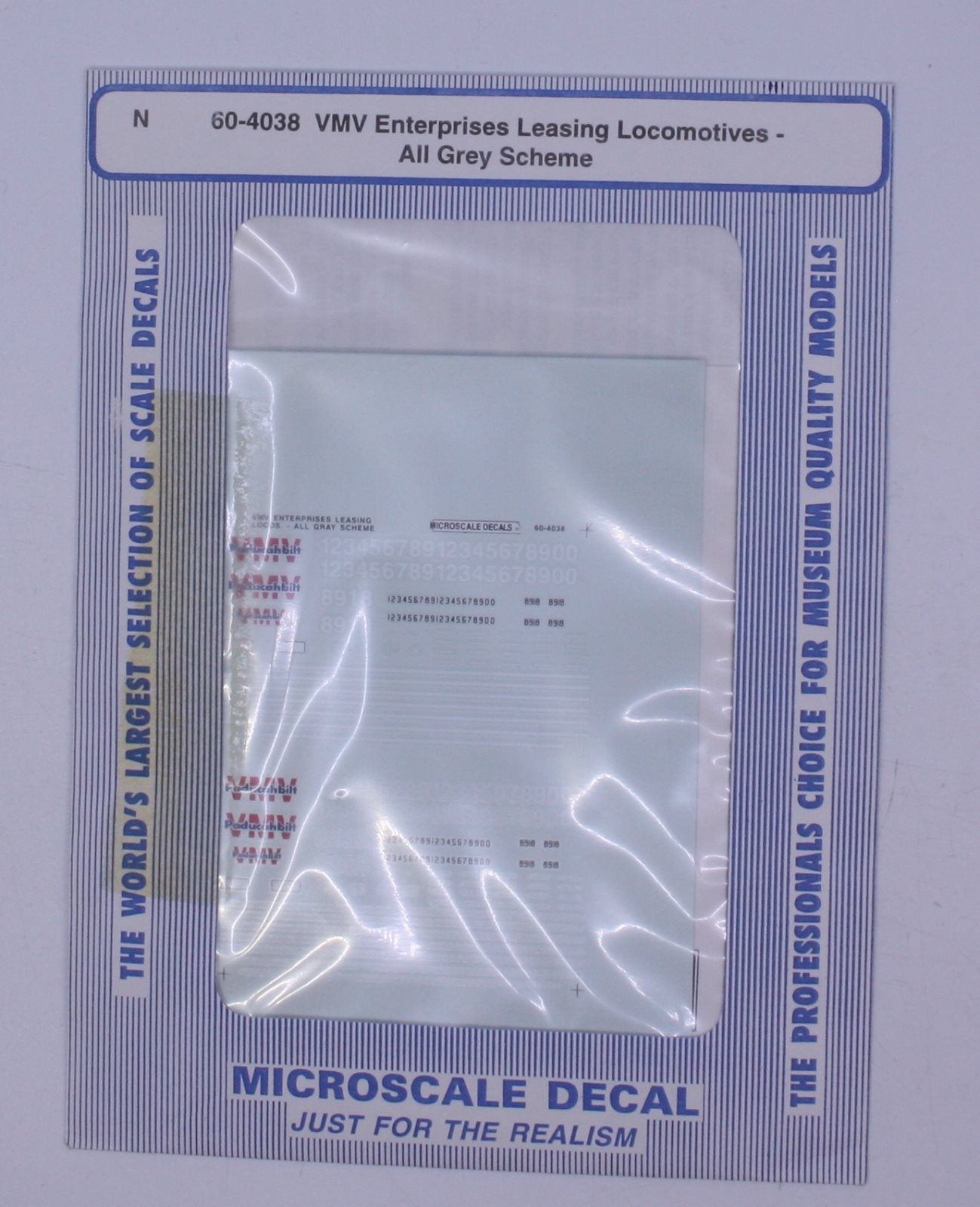 Microscale 60-4038 VMV Enterprises Leasing All Gray Locomotives Decal ...