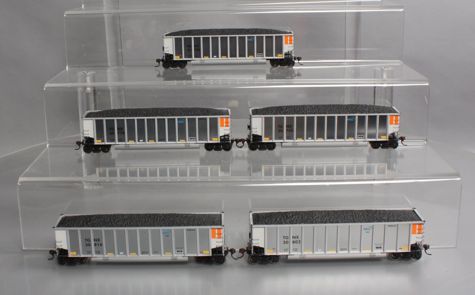 Athearn 97855 HO Scale TGNX Bethgon Coalporter w/Load (Set of 5) – Trainz