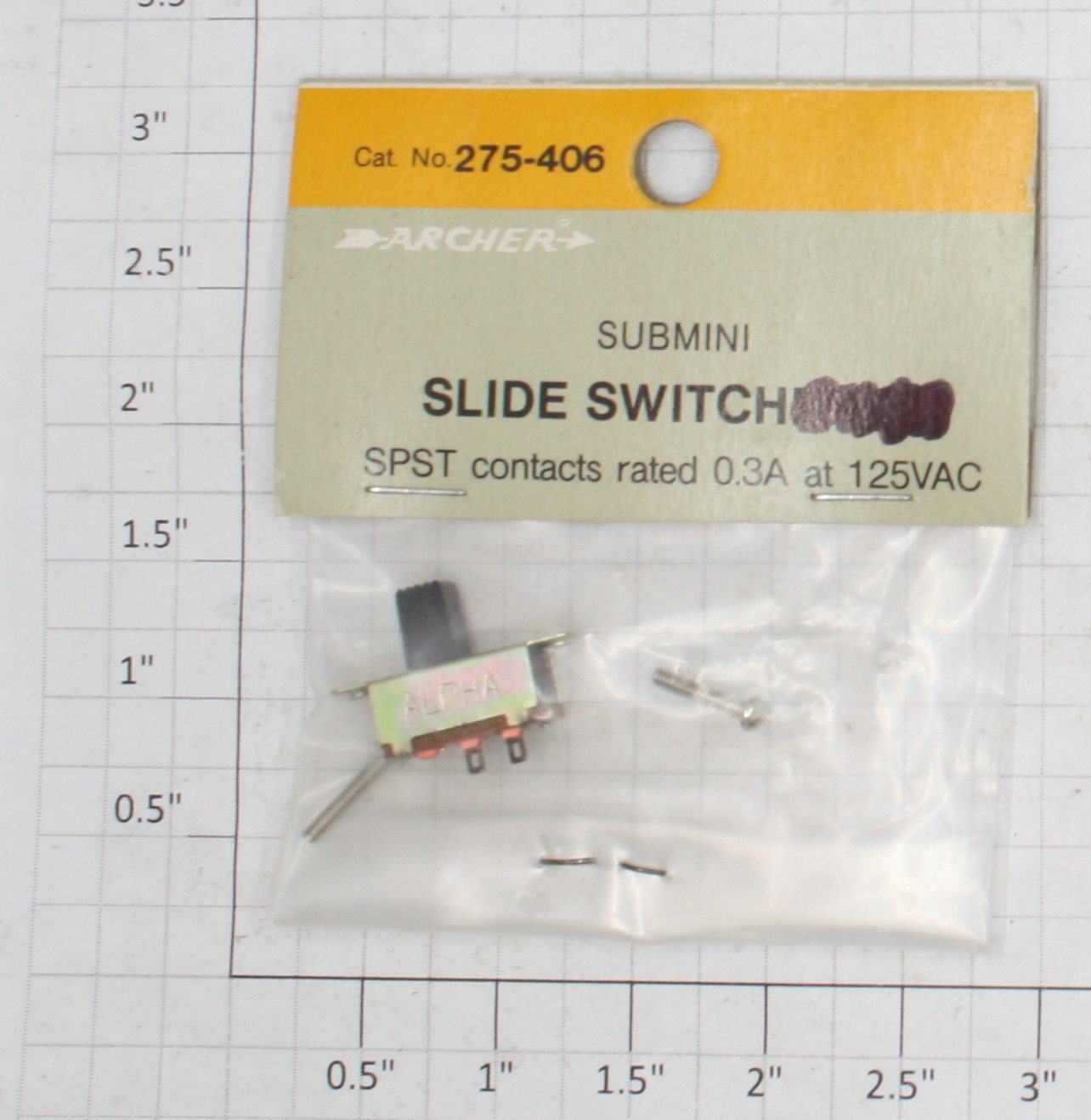 Radio Shack 275-406 Submini Slide Switch – Trainz