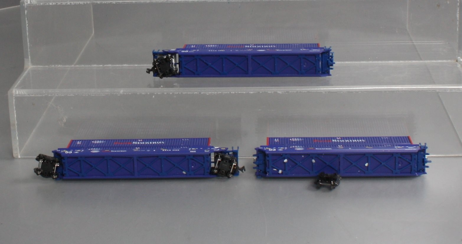 Kato 106-6180 N Gunderson MAXI-IV Double Stack Car w/Pacer Containers ...