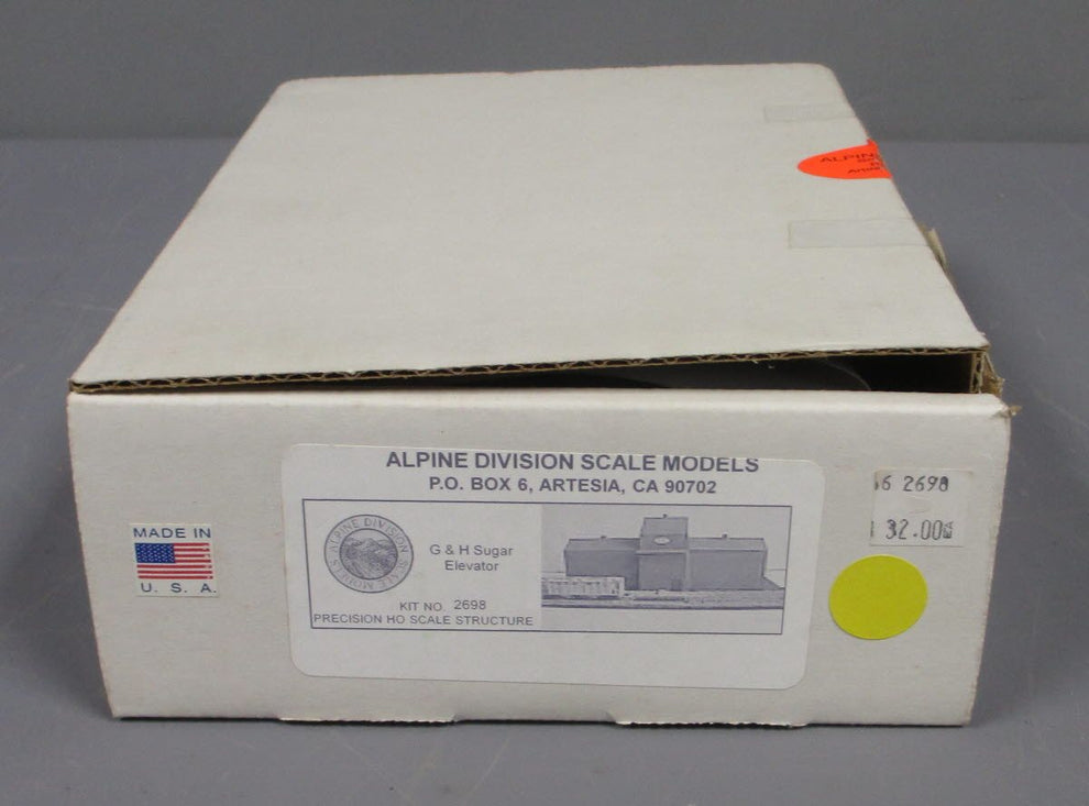 Alpine Division Scale Models 2698 HO Scale G&H Sugar Elevator Kit – Trainz