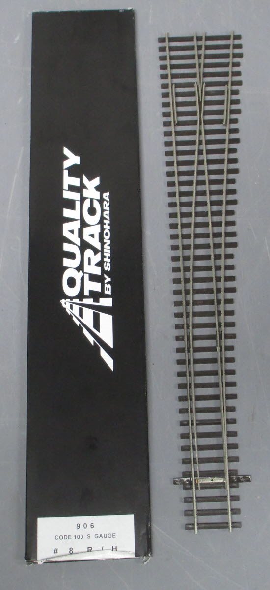 Shinohara Track 906 S Scale Right Hand Switch Code 100 #8 – Trainz