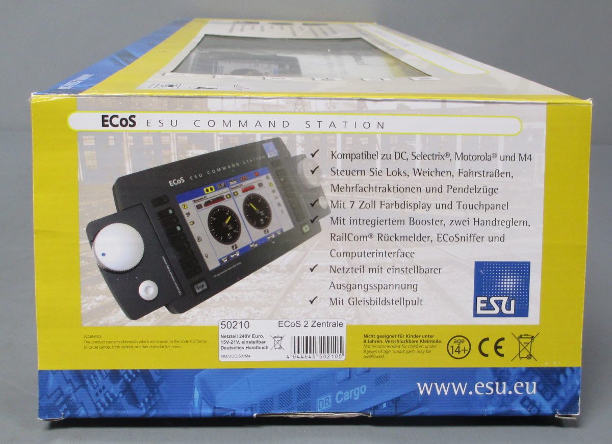 ESU 50210 ECoS 2.1 Central Unit DCC Command Station with 6A Power Supp ...