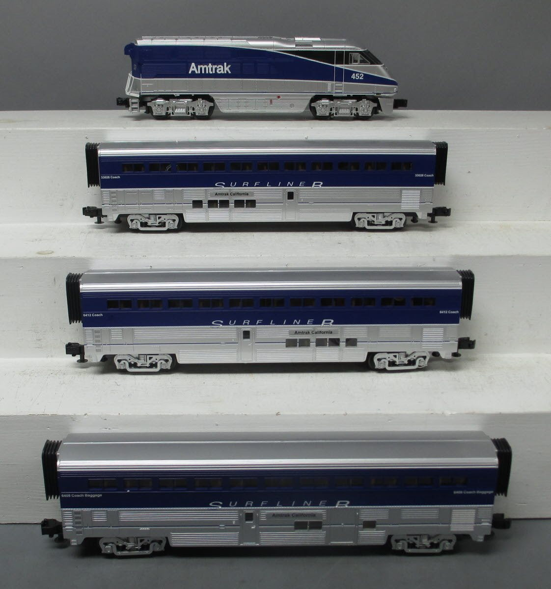 MTH 30-4198-1 Amtrak RailKing F59 Superliner O Gauge Diesel Train Set ...