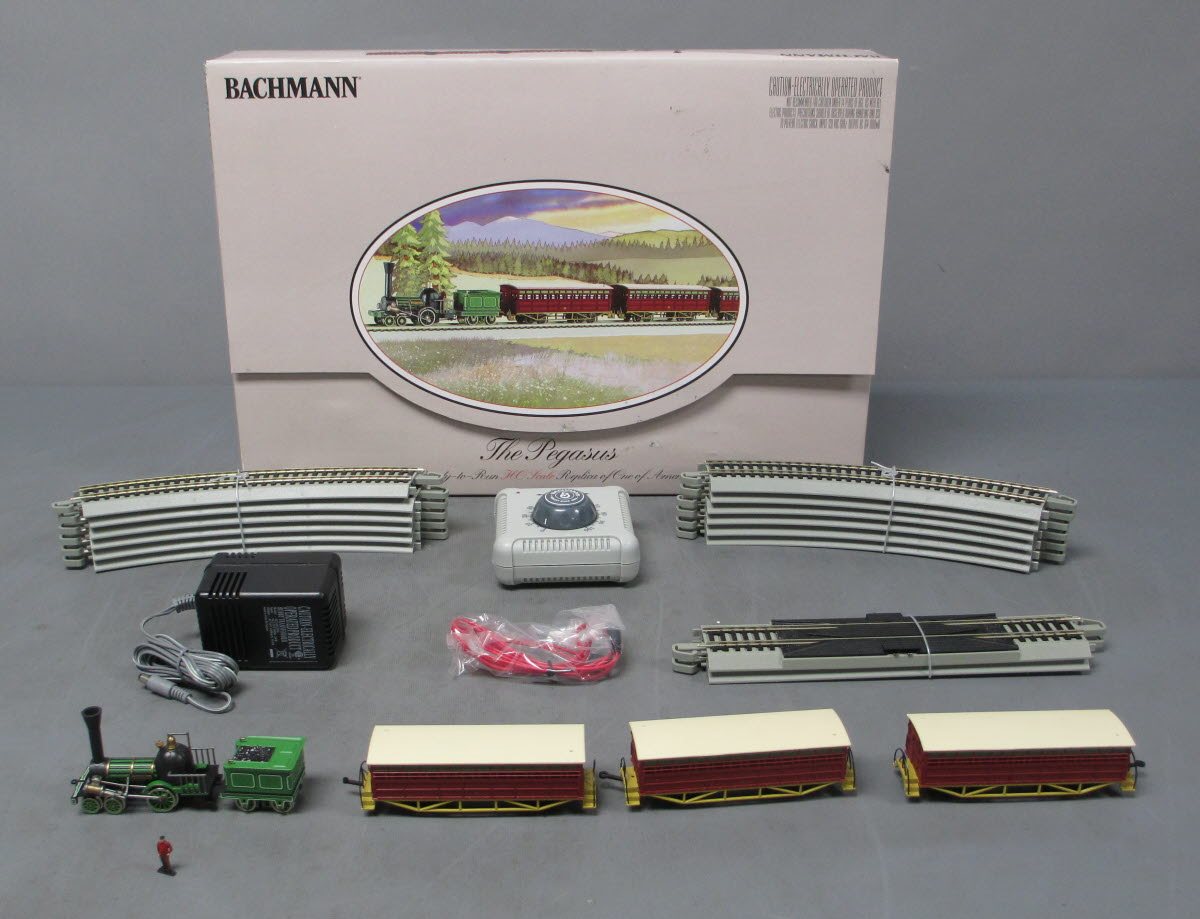 Bachmann 00690 Historical Pegasus HO Gauge Steam Passenger Train Set – Trainz