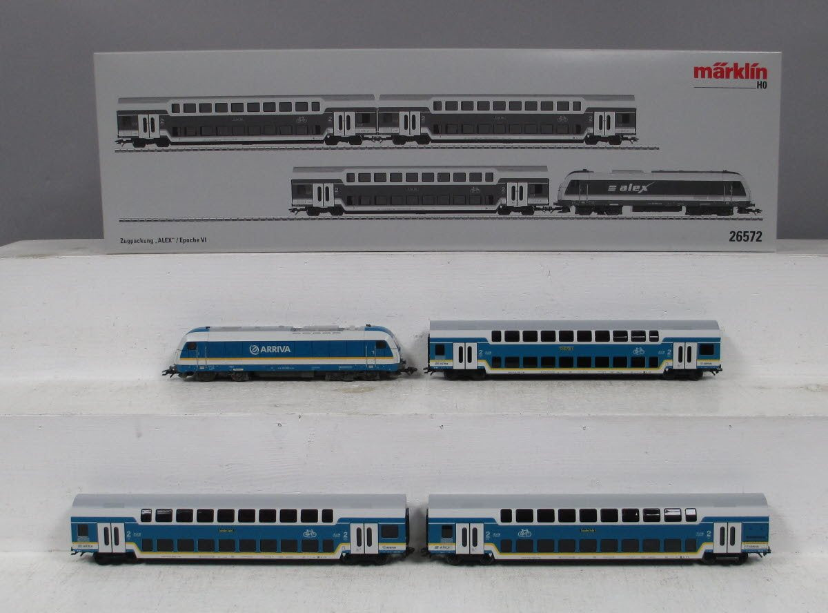 Marklin 26572 HO Scale "Alex" Arriva-Lnderbahn-Express Train Set – Trainz