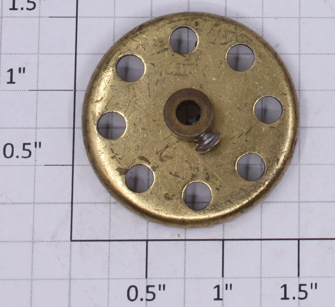 Gilbert 1931-62 Brass Plated Crown Gear 5/16'' Hub for Hudson Erector ...