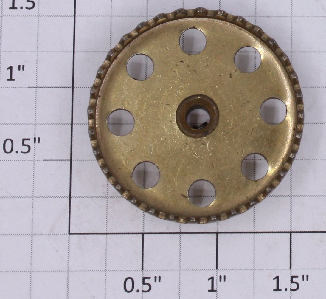 Gilbert 1931-62 Brass Plated Crown Gear 5/16'' Hub for Hudson Erector ...