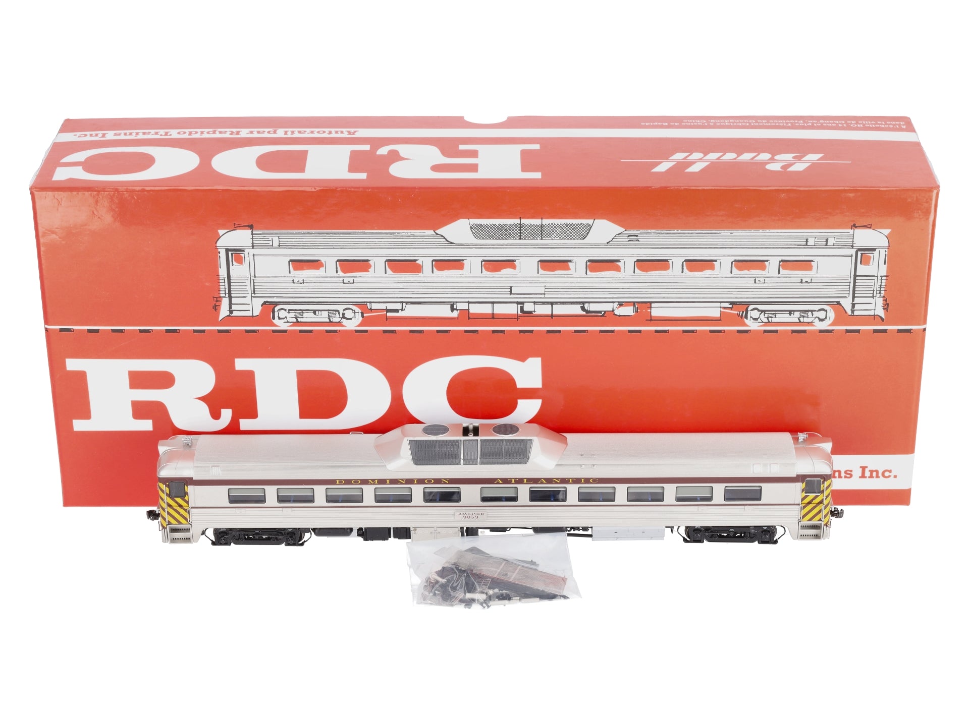 Rapido Trains 16521 HO Dominion Atlantic Budd RDC-1 Phase 2 #9059 w/DC ...