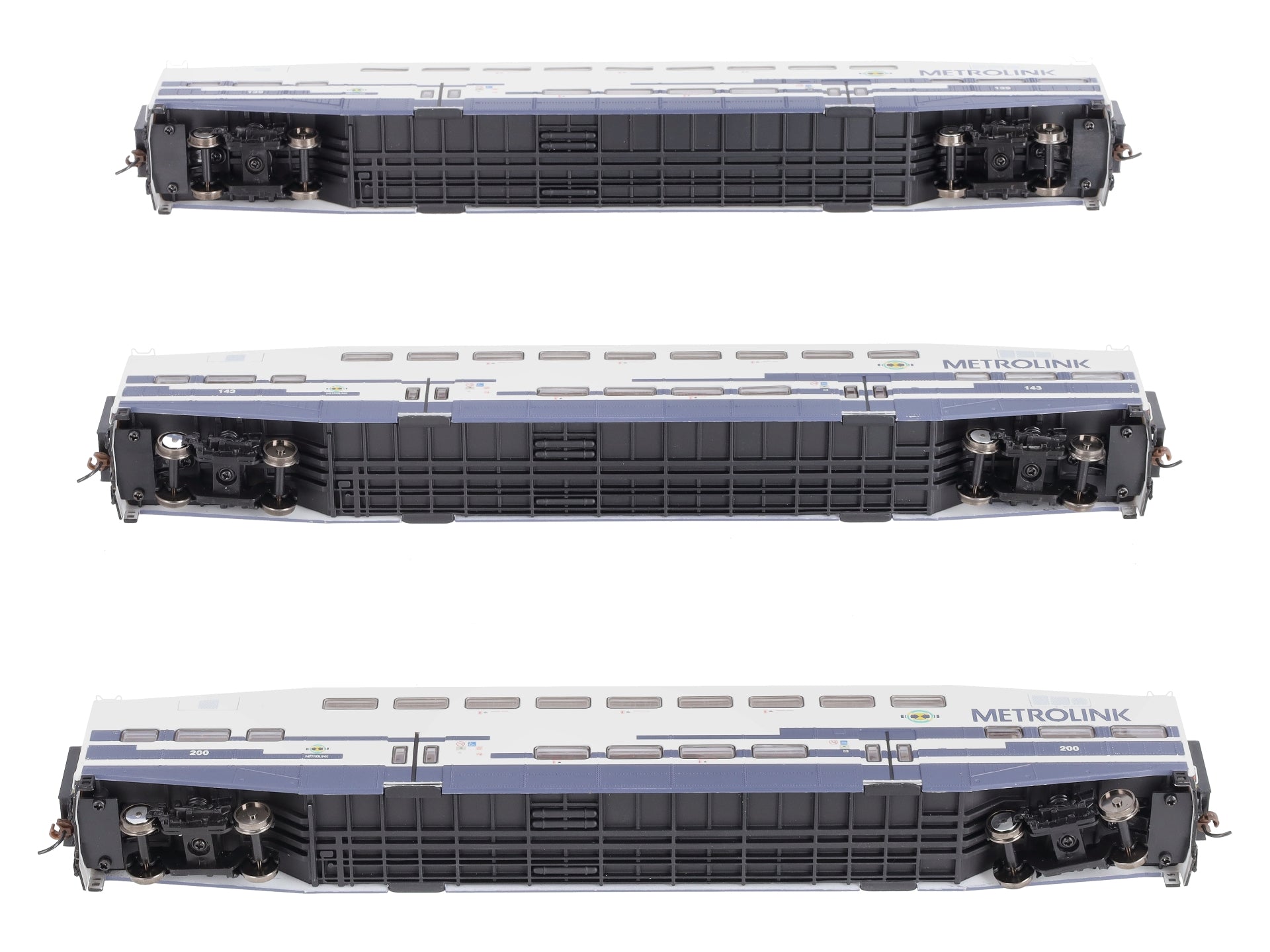 Athearn 25954 HO Metrolink RTR Bombardier Coach 3 Car Set – Trainz