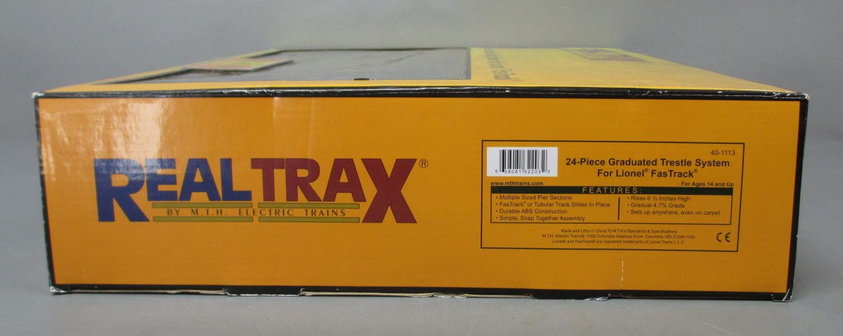 MTH 40-1113 O Lionel FasTrack Graduated Trestle System Set (Pack of 24 ...