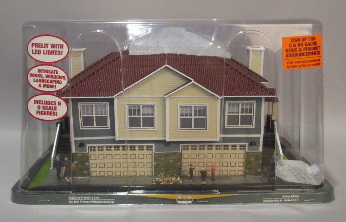 Menards 279-4450 O Scale House Duplex Building Built – Trainz