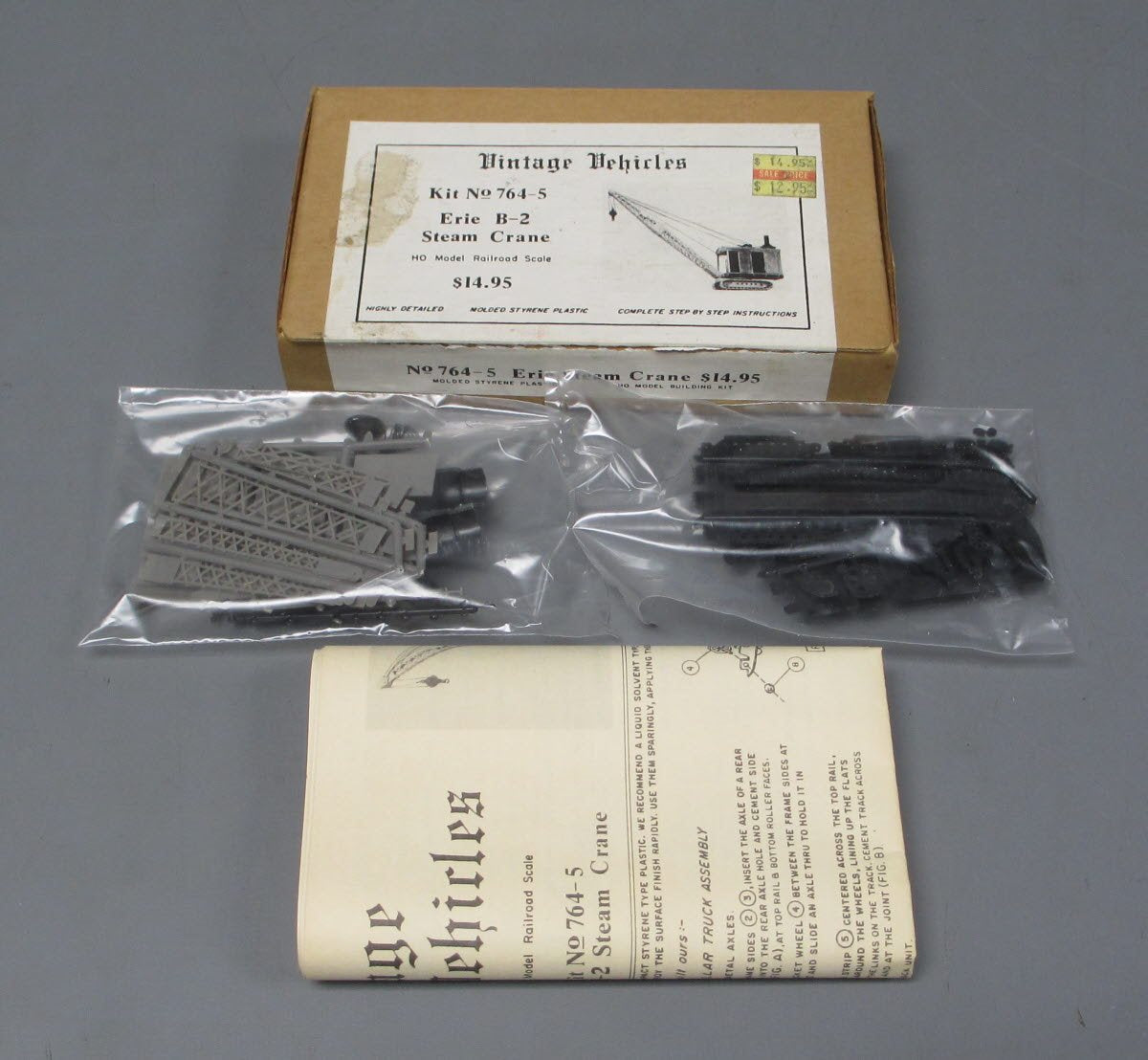 Vintage Vehicle 764-5 HO Scale Erie B-2 Steam Crane Kit – Trainz