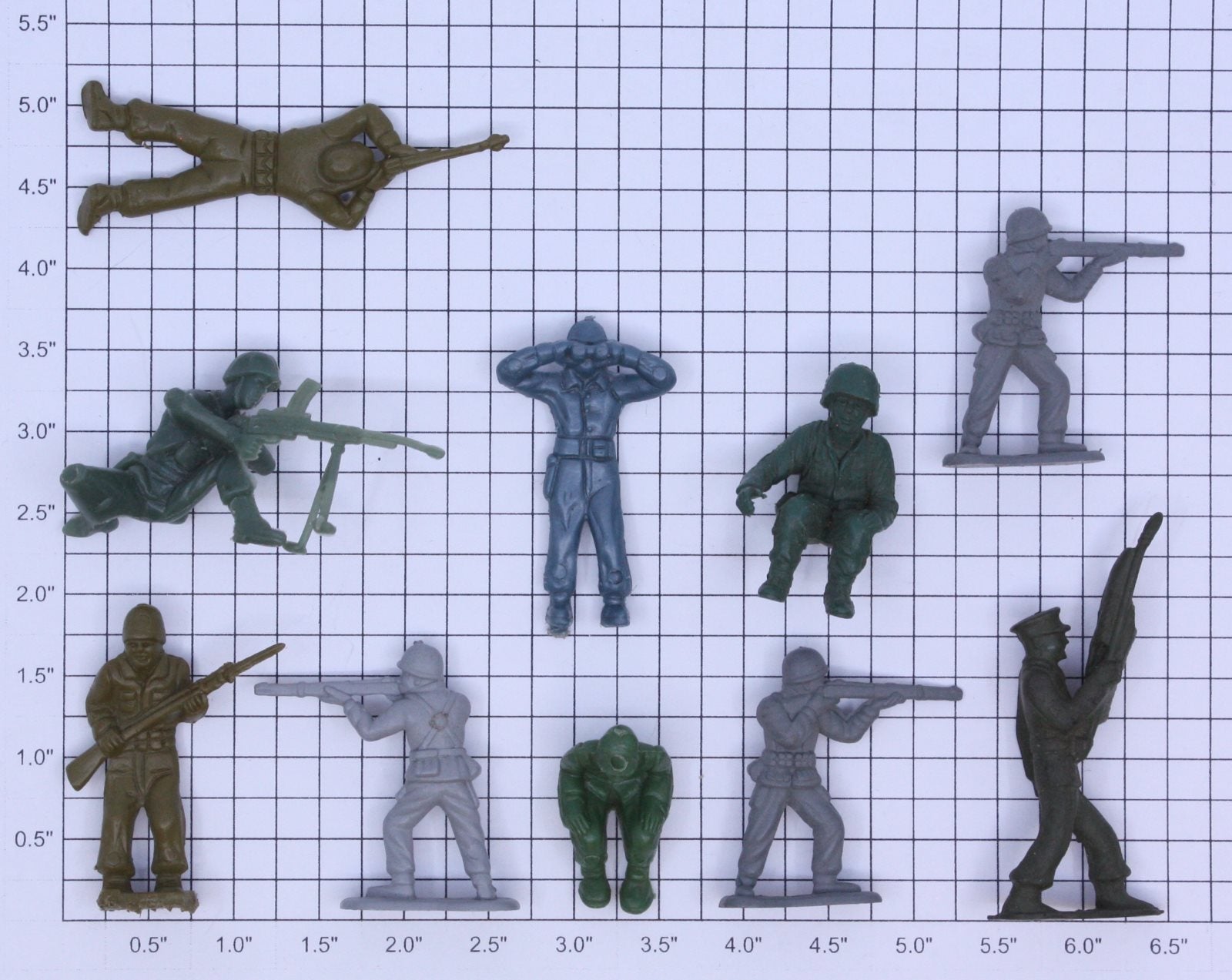 Acme 20-1111 Army Man Figure Assortment (Set of 10) – Trainz