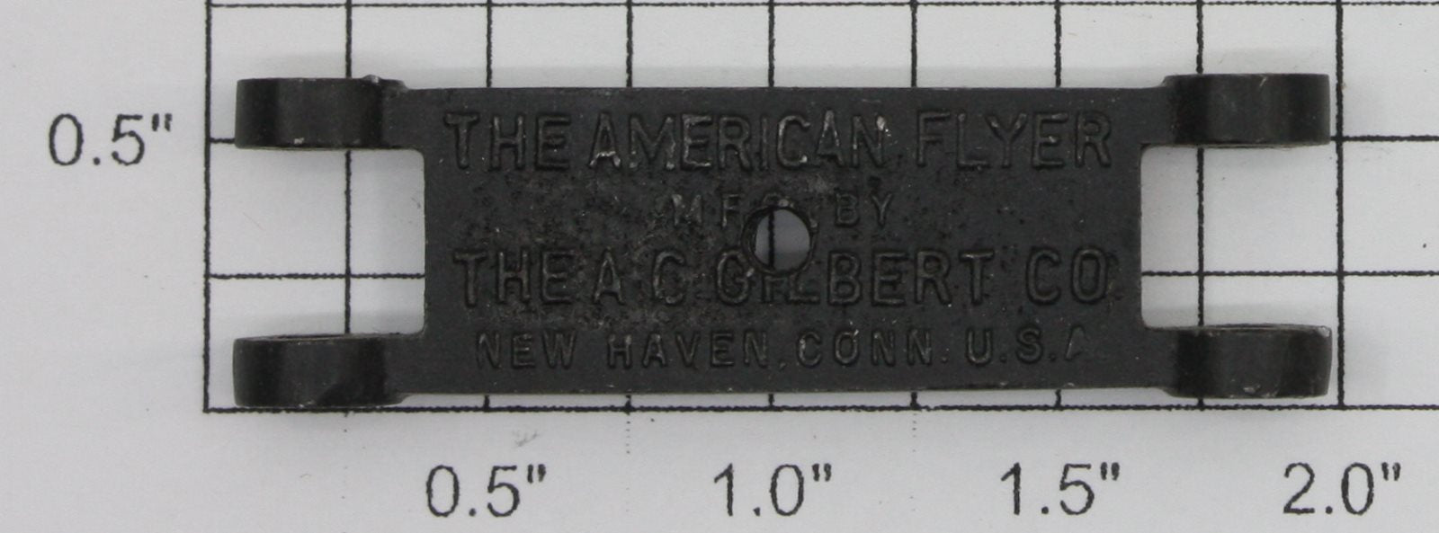 American Flyer PA10012 Die-Cast Nameplate with Manufacturer and Locati ...