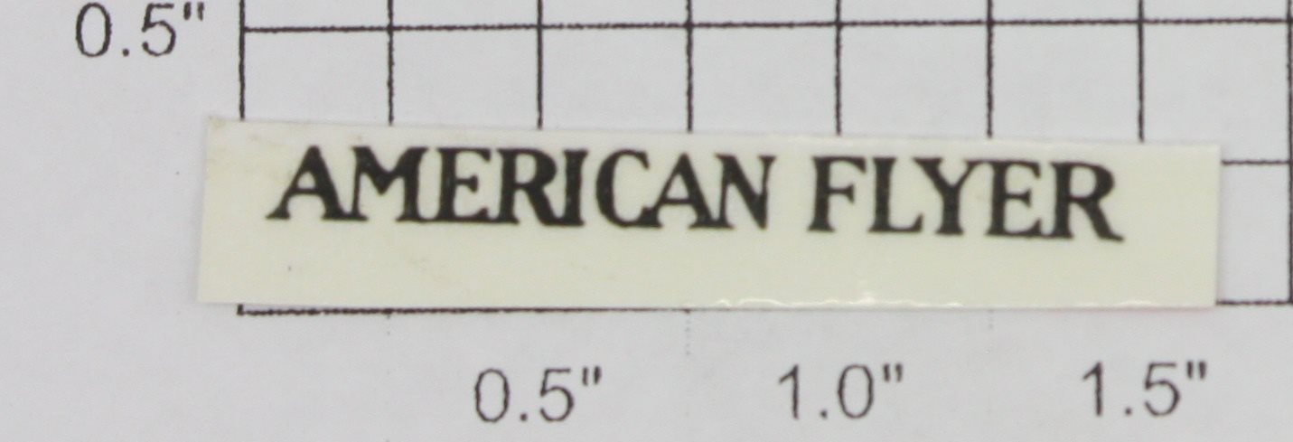 American Flyer 9900-2 "American Flyer" Black Lettering Sticker Decal ...