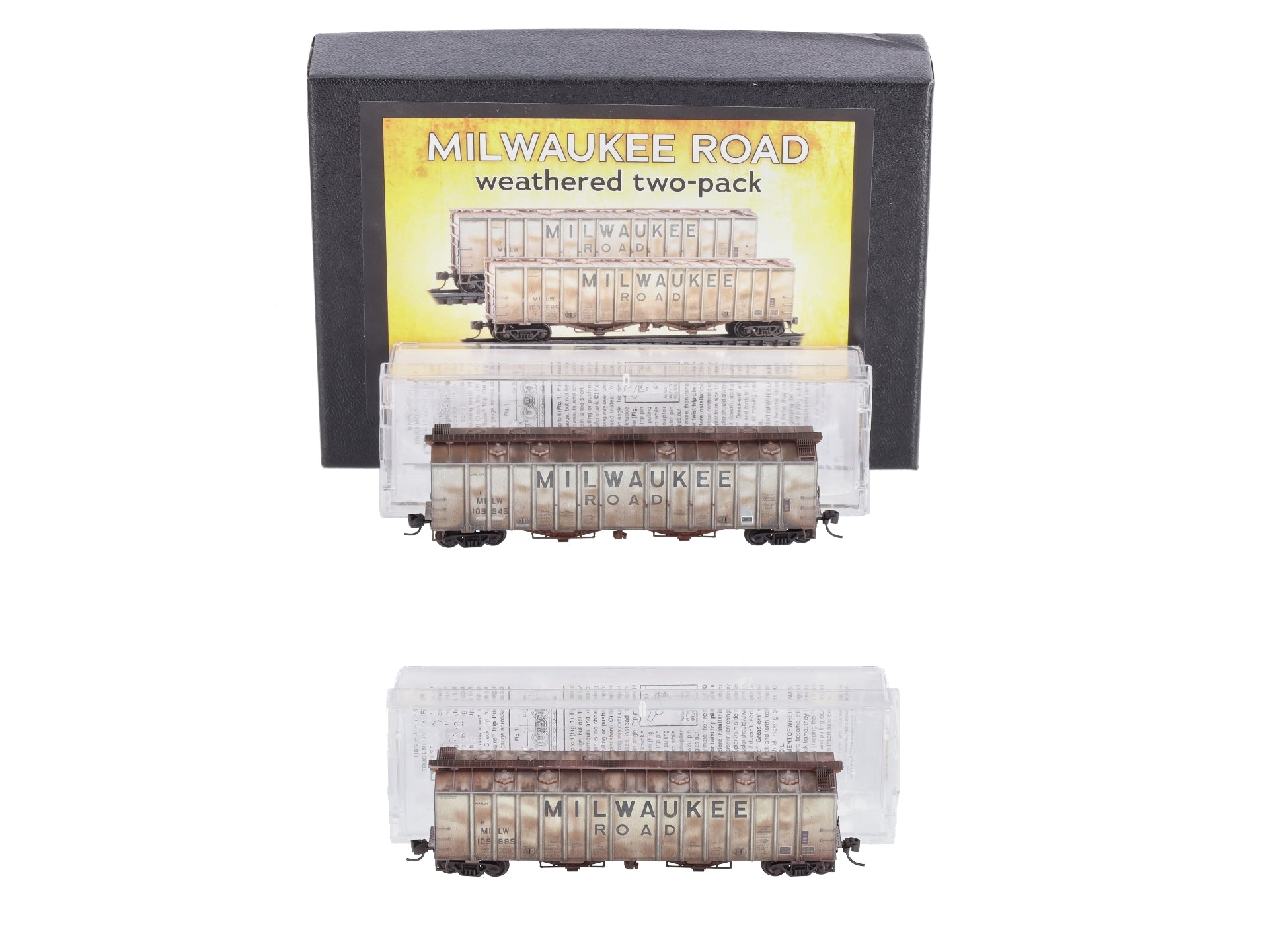 Micro-Trains 98305024 N Milwaukee Weathered 50' Hopper (Set of 2) – Trainz