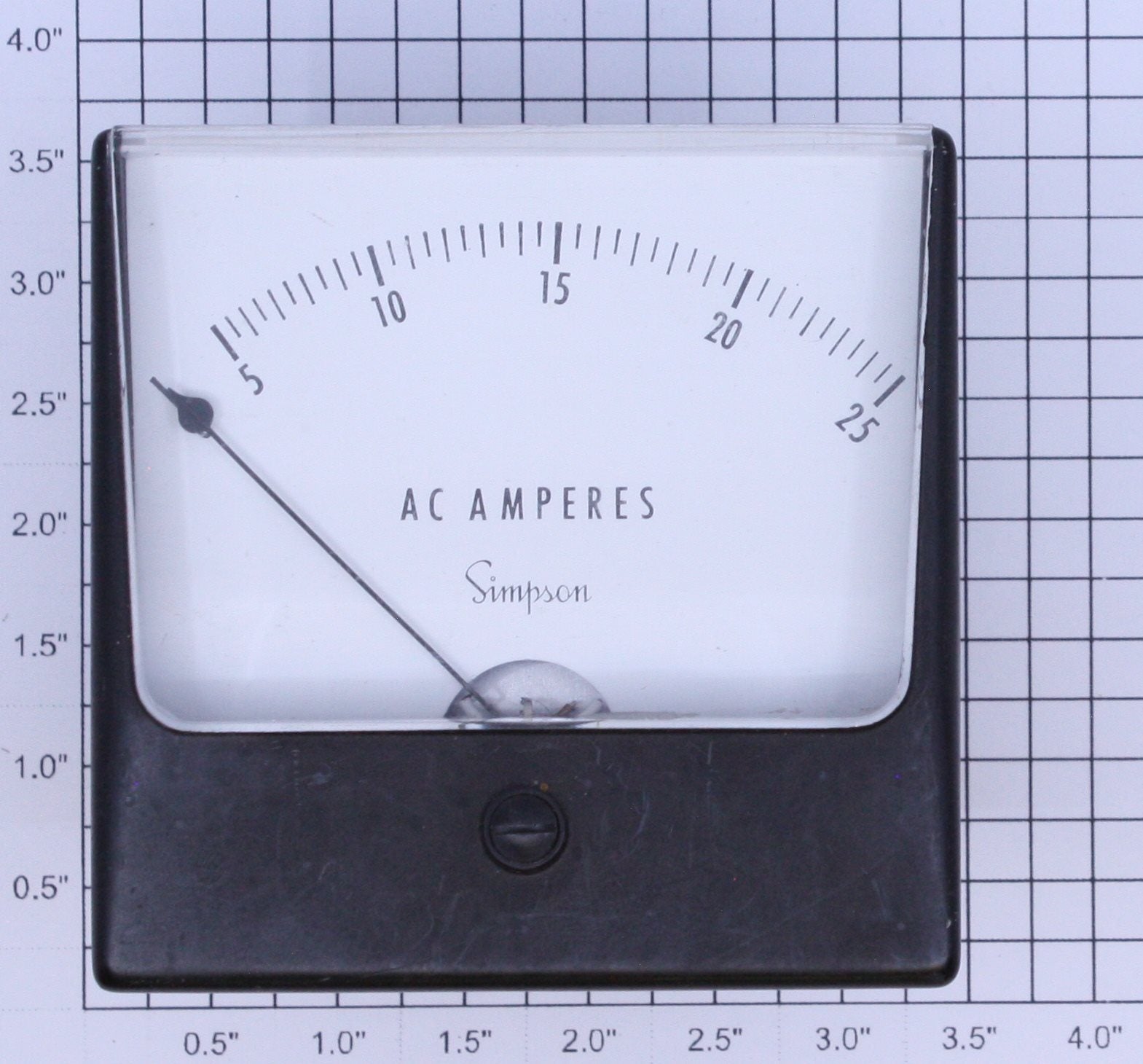 Simpson 27-25A-AC Panel Mount Model 27 0-25 AC Amperes Meter – Trainz
