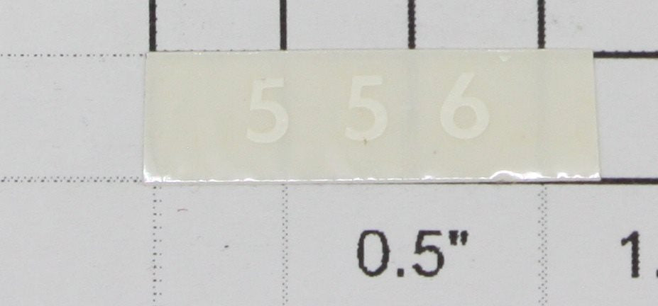 American Flyer 556-10 White lettering "556" Sticker Decal – Trainz