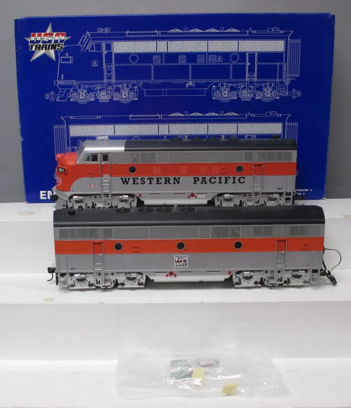 USA Trains 22267 G Western Pacific F3 AB Unit Powered Diesel Locomotiv ...