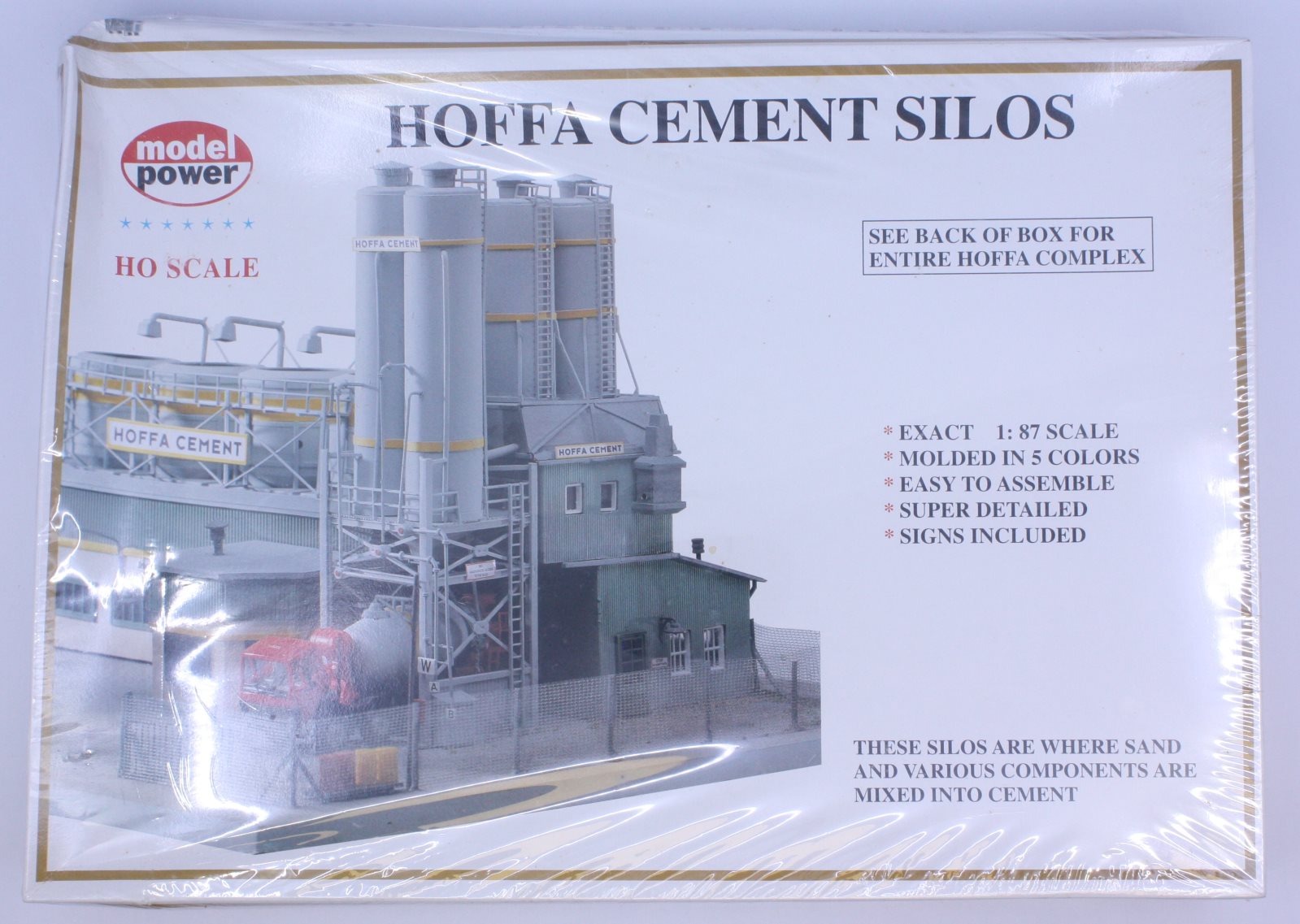 Model Power 298 Hoffa Cement Silos Building Kit – Trainz