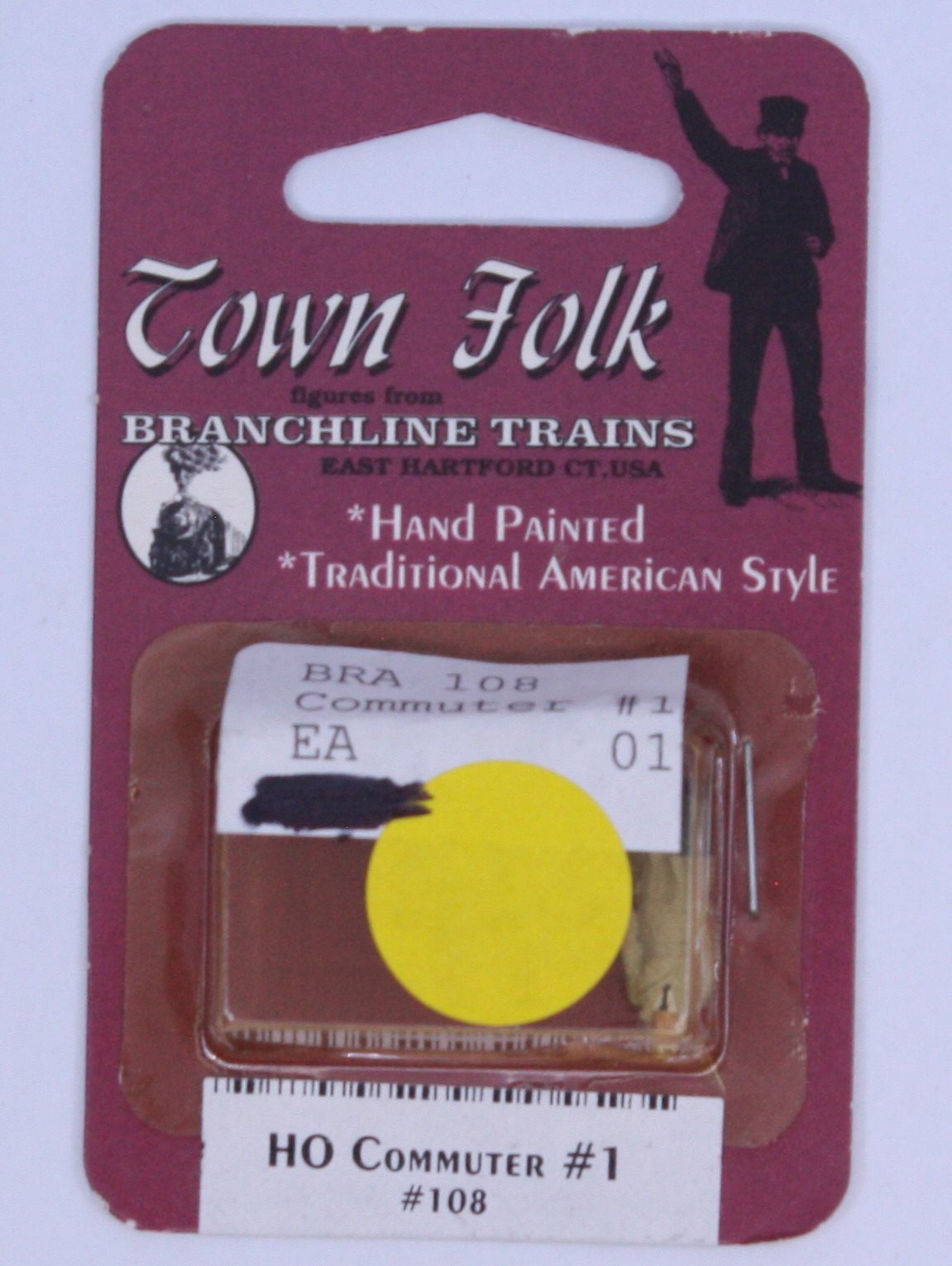 Branchline Trains 108 HO Town Folk "Commuter #1" Single Figure – Trainz