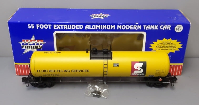 USA Trains R15176 G Yellow Safety Kleen Modern Tank Car #830 – Trainz