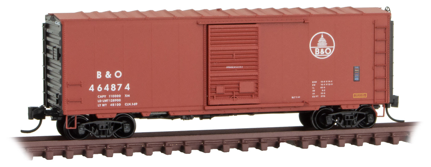 Micro-Trains 07300290 N B&O 40' Standard Single Door Boxcar #464874 ...