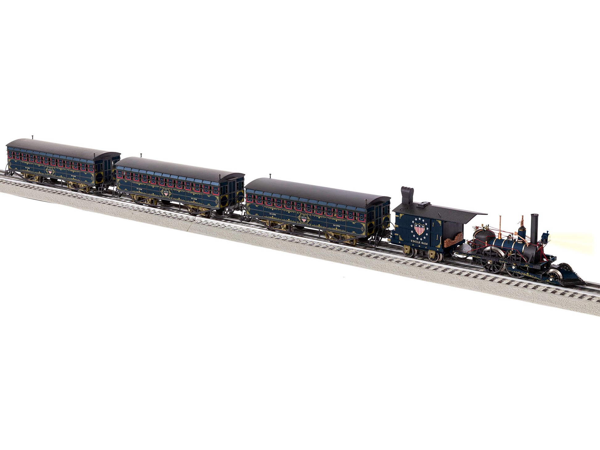 Lionel 2122060 BTO Uncle Sam John Bull O Gauge Steam Passenger Train S ...