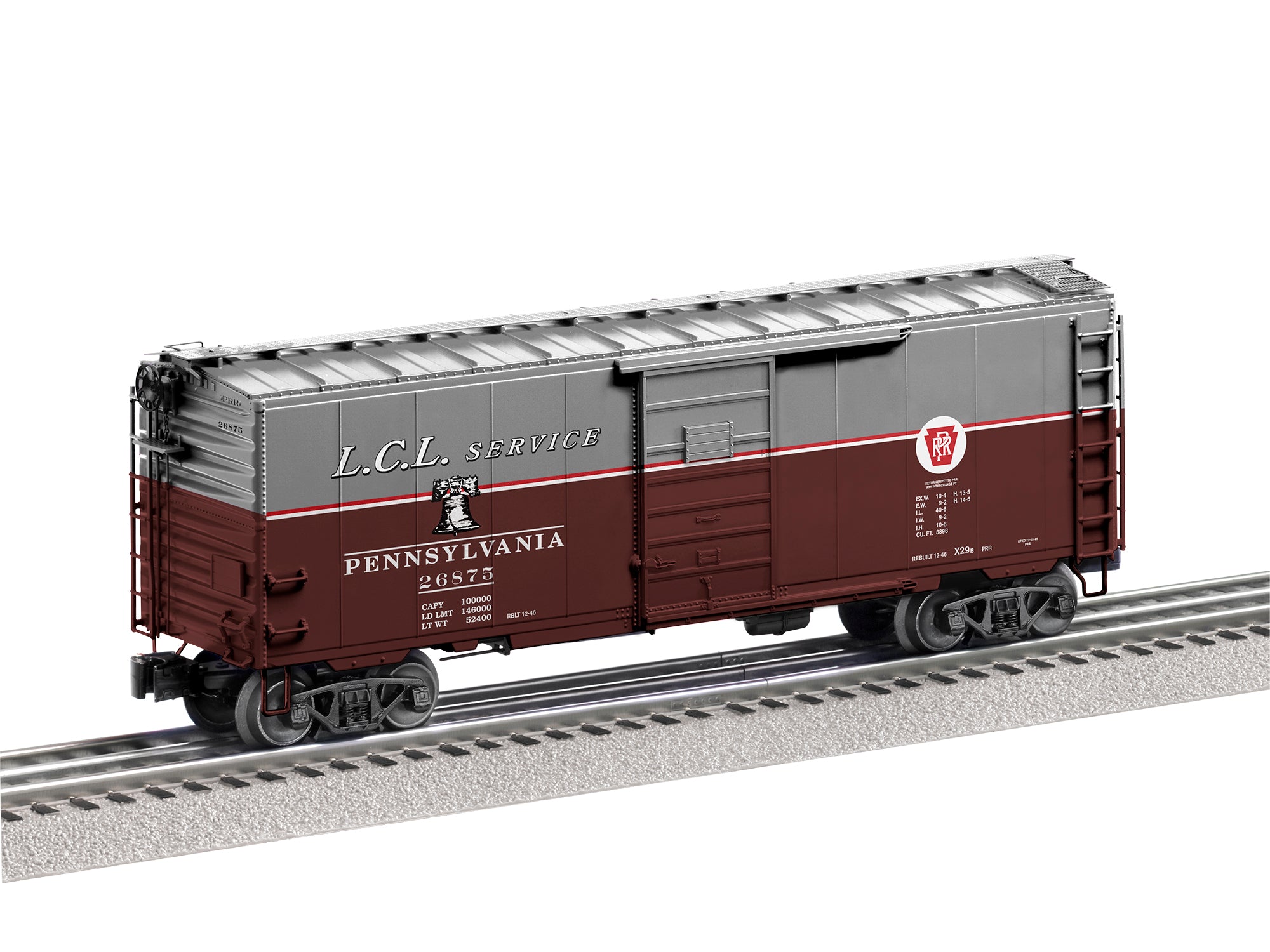 Lionel 2126400 O Gauge Vision Line Pennsylvania Railroad Boxcar #26875 ...