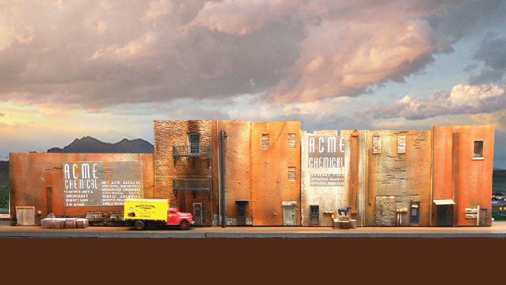 Downtown Deco 1056 HO Scale Factory Flat Building Kit – Trainz
