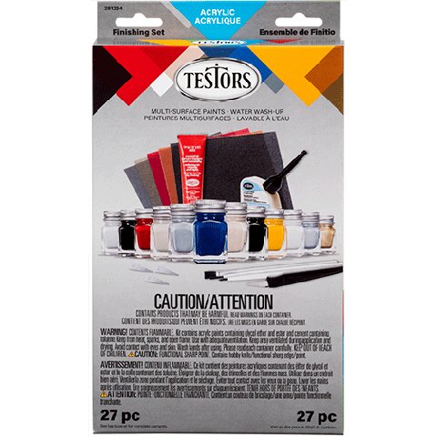 Testors 281234 Flat & Gloss Acrylic Finishing Set – Trainz