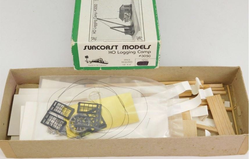 Suncoast Models 3050 HO Scale Logging Camp Building Wood Kit – Trainz