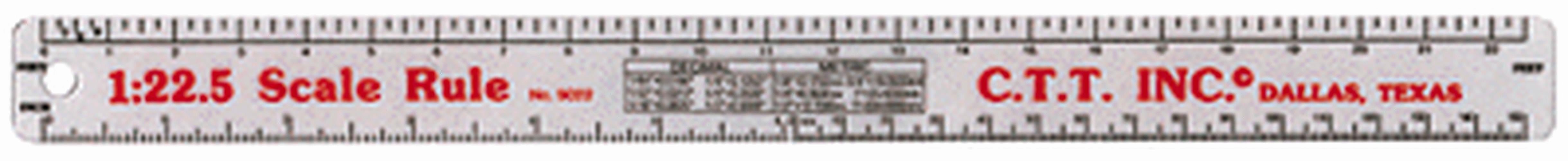 CTT 9022 G Scale Ruler 1:22.5 – Trainz