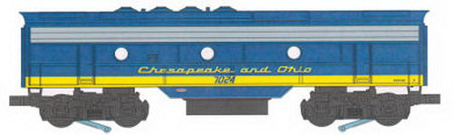 Williams 20806 C&O E7 Diesel Locomotive B-Unit Dummy – Trainz