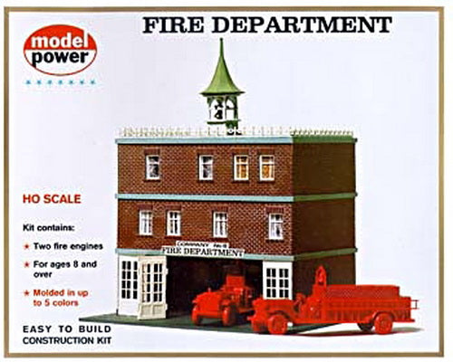 Model Power 409 HO Scale Fire Department Building Kit – Trainz